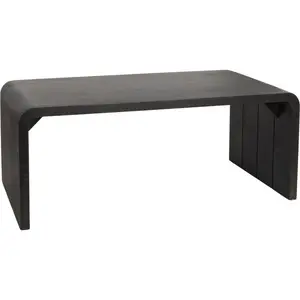 OLIVE GROVE Waterfall Edge Coffee Table - Black