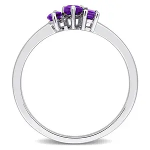 JULIANNA B. Sterling Silver 3-stone Ring