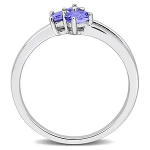 JULIANNA B. Gemstone 3-stone Cluster Split-shank Ring - Tanzanite