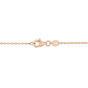 JULIANNA B. Green Sapphire And Flower Necklace In Rose-plated Sterling Silver