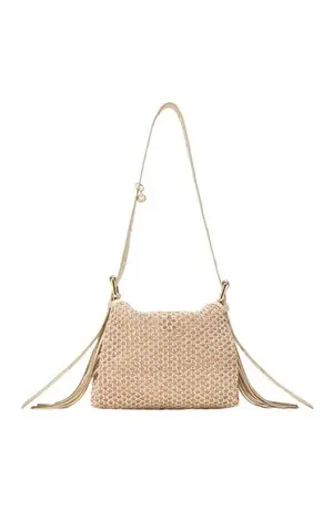 Maje Miss M Mini Mesh Bag With Fringe Detail