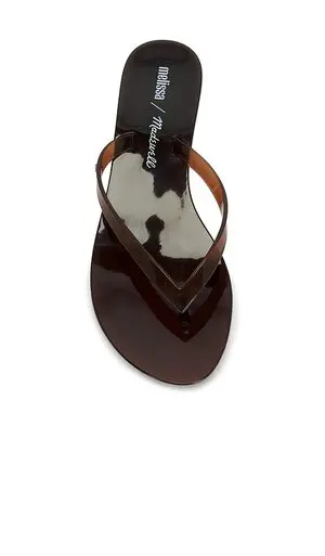 Madewell X Melissa Jelly Thong Flip Flop - Chocolate