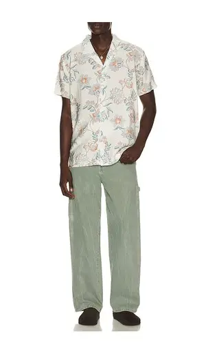 VINTAGE SUMMER Textured Camp Shirt - Ivory