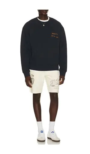 President's Bermuda Fatigue Shorts With Graphic Detail