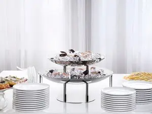 MEPRA Bretone Oval Two Tier Seafood Stand