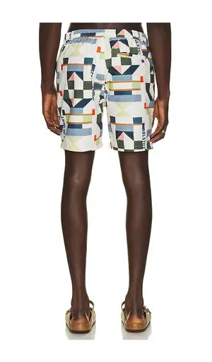 Scotch & Soda Printed Mid Length Swim Shorts