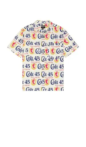 Brixton X Colt 45 Short Sleeve Shirt In White