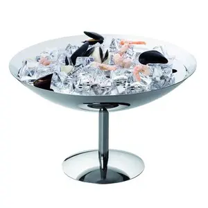 MEPRA Bretone Elevated Round Seafood Stand - Silver
