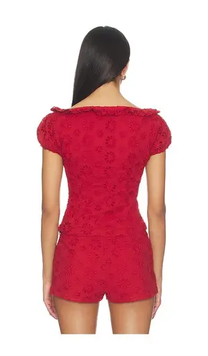 BY.DYLN X Aisling Eyelet Top