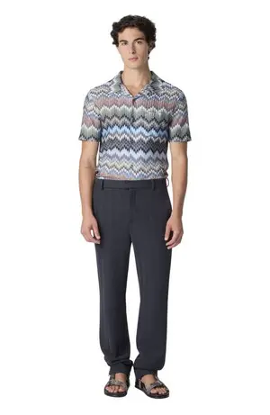 Missoni Classic Trousers With Tone-on-tone Zigzag Pattern