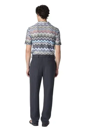Missoni Classic Trousers With Tone-on-tone Zigzag Pattern