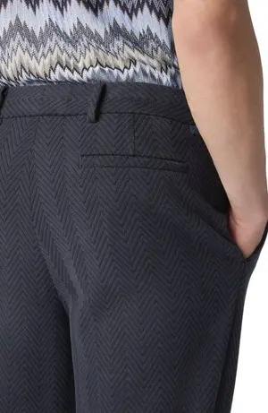 Missoni Classic Trousers With Tone-on-tone Zigzag Pattern
