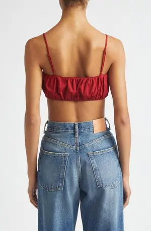 Staud Fiore Stretch Cotton Bralette Top