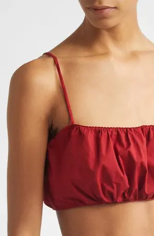 Staud Fiore Stretch Cotton Bralette Top