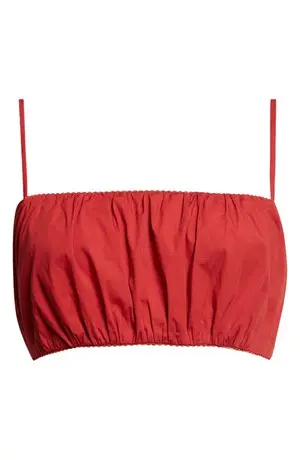 Staud Fiore Stretch Cotton Bralette Top