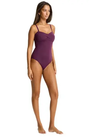 SEA LEVEL Essentials Edit Twist One-piece Swimsuit