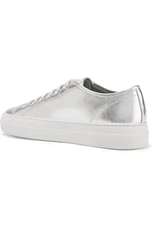 COMMON PROJECTS Tournament Metallic Leather Sneakers