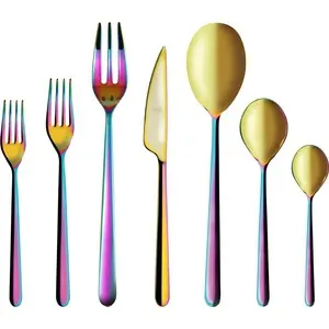 MEPRA Linea Flatware Set32 Pieces - Rainbow