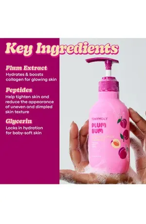 TONYMOLY Plum Bum Hydrating Peptide Body Wash
