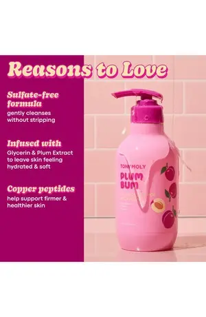 TONYMOLY Plum Bum Hydrating Peptide Body Wash