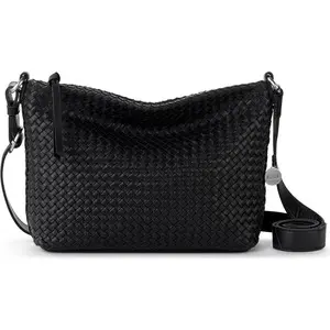 THE SAK Melrose Crossbody Woven Leather Bag - Black Woven