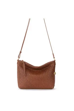 THE SAK Melrose Crossbody Woven Leather Bag - Cognac Woven