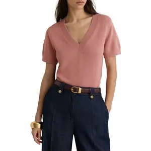 Reiss Short Sleeve Knitwear For Women