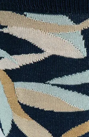 Bugatchi Mercerized Cotton Blend Leaf Print Dress Socks