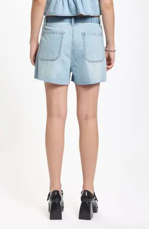 DAZE Denim Drawstring Shorts