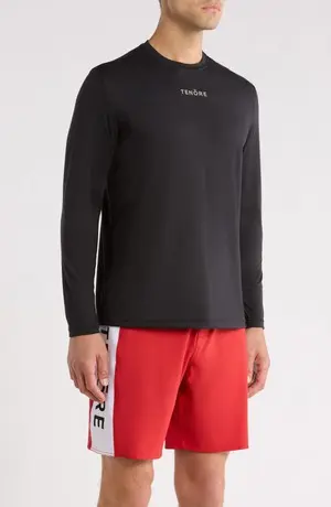 TENŌRE Long Sleeve Upf 50+ Rashguard - Black