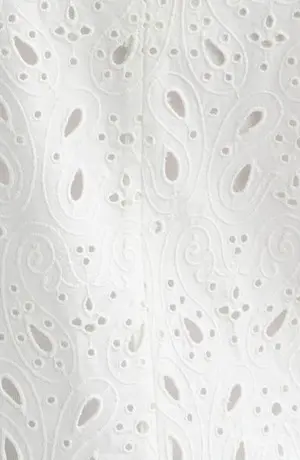 FRAME Paisley Cotton Eyelet Blazer