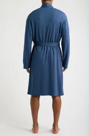Nordstrom French Terry Robe - Blue Oasis
