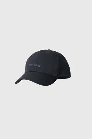 Mackage Mixed-media Baseball Cap - Navy