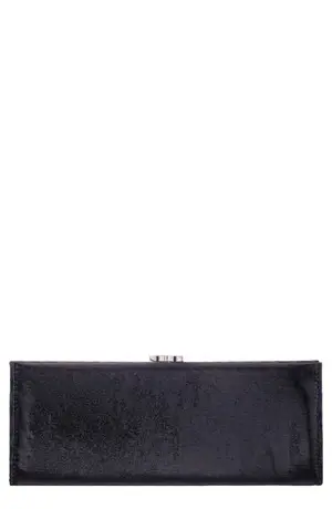 Nina Tierney Clutch With Optional Chain Strap - Black
