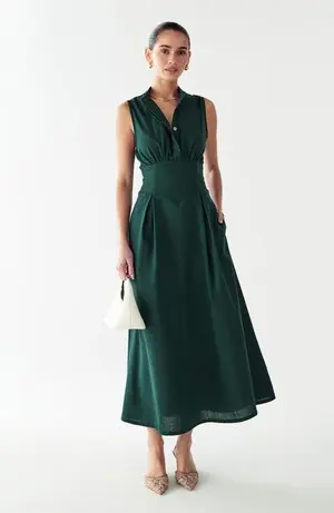 WILLA Bexley Maxi Dress - Emerald