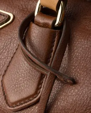 Prada Evasion Large Leather Top-handle Bag