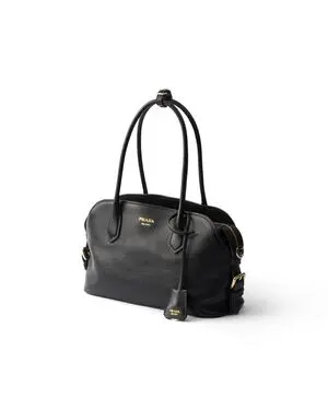 Prada Signet Medium Leather Tote Bag