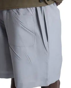 Prada Mohair Wool Bermuda Shorts - Cloudy Gray
