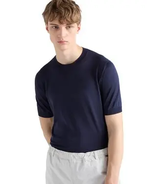 Prada Short-sleeved Silk Sweater