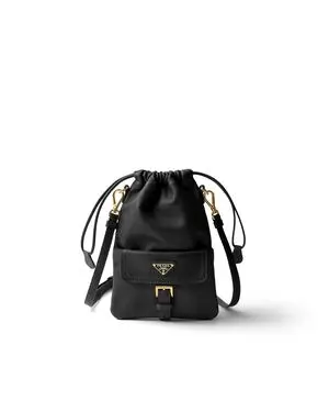 Prada Nappa Leather Pouch - Black