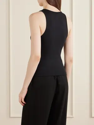 Matteau Organic Cotton Ribbed High Neck Tank