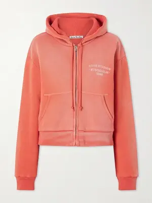 Acne Studios Feida Sunkissed Printed Ribbed Jersey Sweatshirt