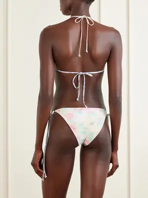 Acne Studios Eini Floral And Checked Bikini