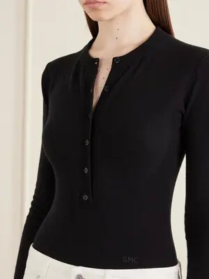Stella McCartney Ribbed Wool Bodysuit