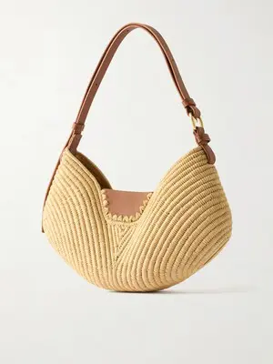 Loewe Medium Raffia Shoulder Bag - Neutrals