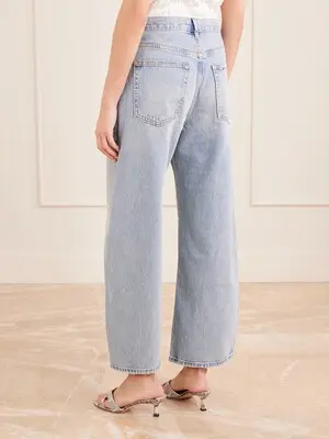 FRAME The Bow Crop High-rise Wide-leg Jeans