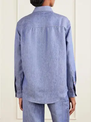 GOD’S TRUE CASHMERE God's True Cashmere Linen-denim Shirt