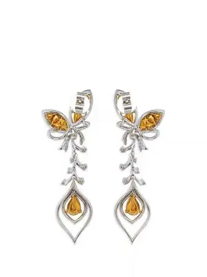 HYT JEWELRY Butterfly Diamond Drop Earrings