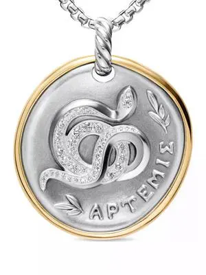 David Yurman Artemis Medallion Amulet With Diamonds