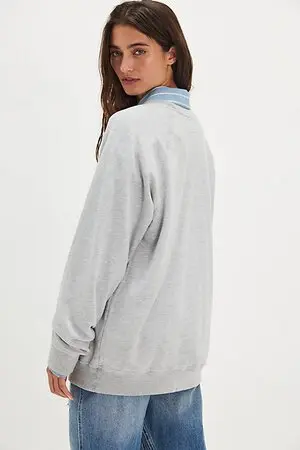The Original Retro Brand New York Subway Graphic Crewneck - Grey